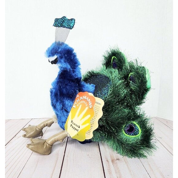 Folkmanis Puppets | Toys | Folkmanis Peacock Hand Puppet Plush Stuffed ...